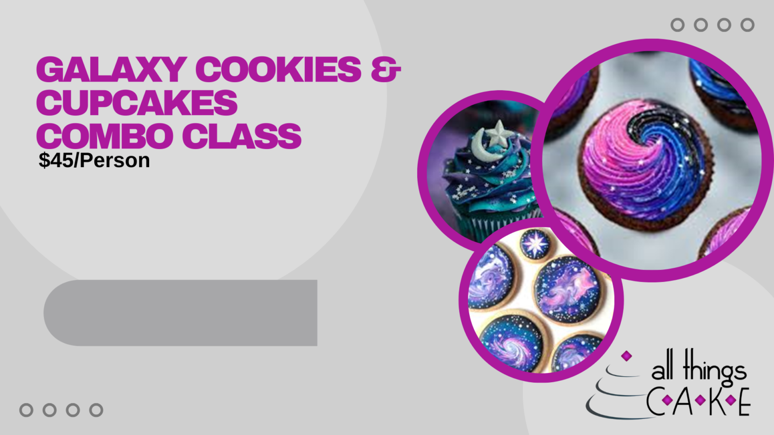 Galaxy Cookies & Cupcakes Combo Class - All Things Cake