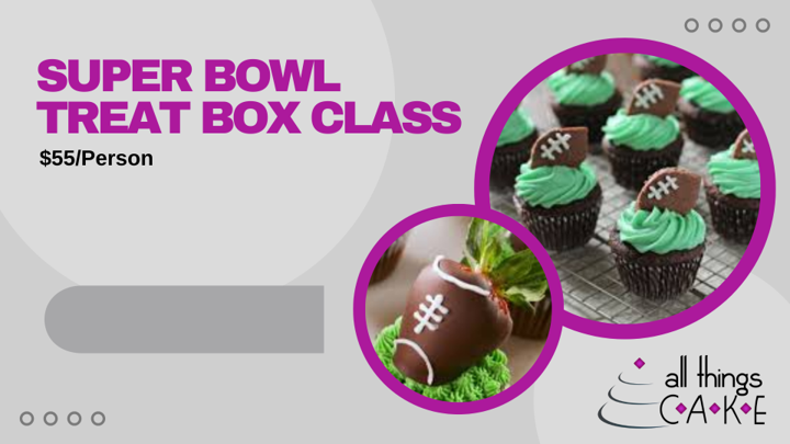 Super Bowl Treat Box Class - All Things Cake