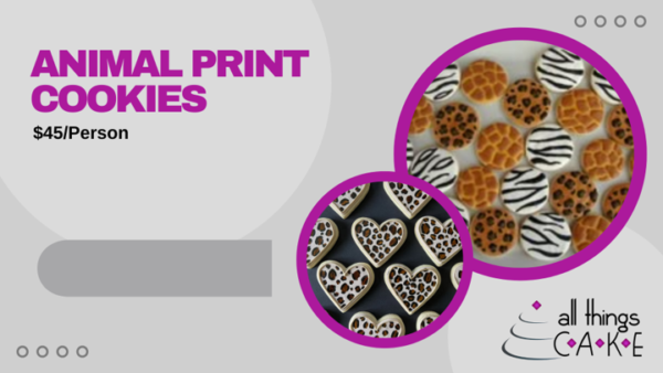 Animal Print Cookies - All Things Cake