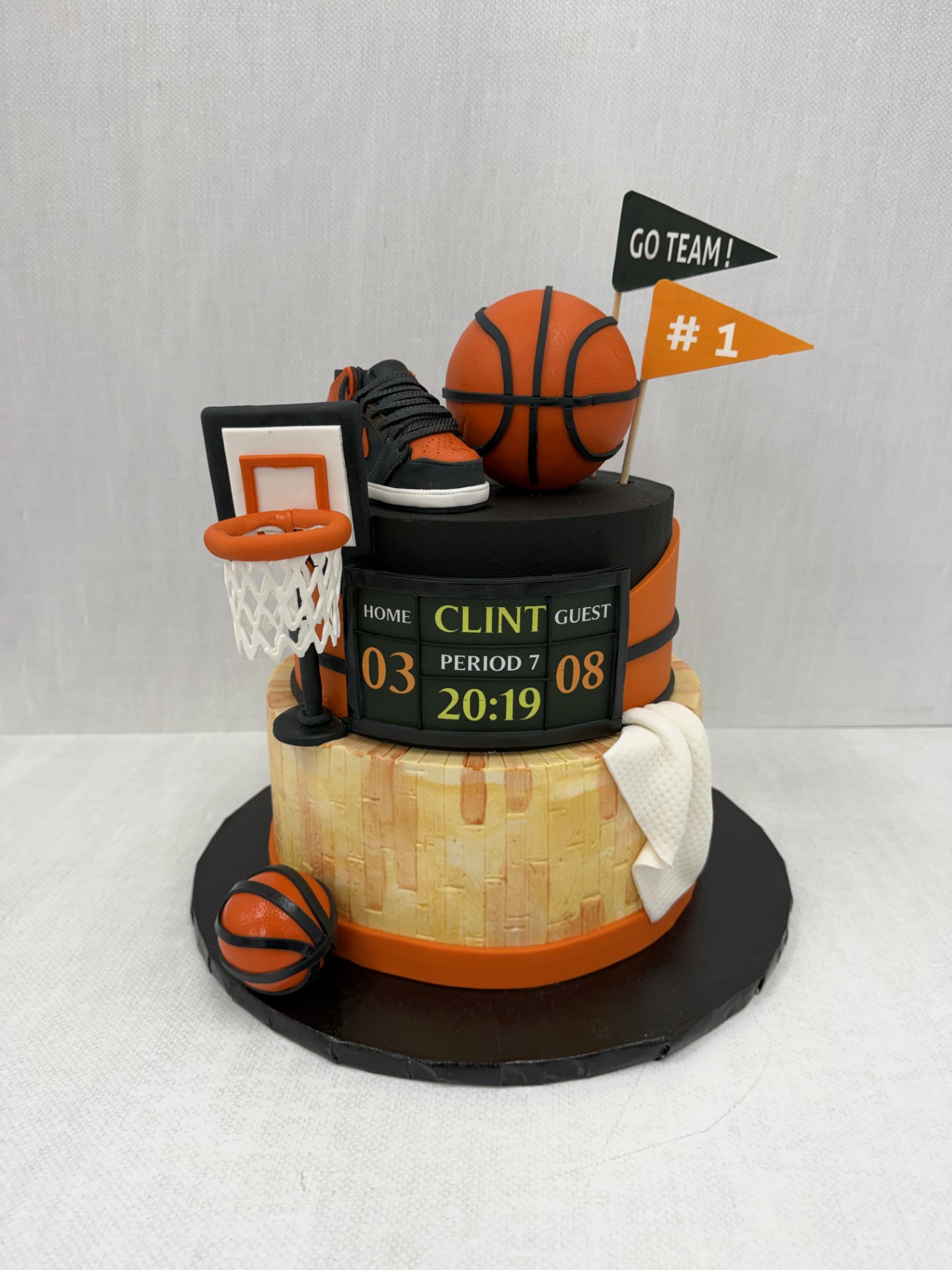 Basketball Birthday Cake for a 7-Year-Old Sports Fan | Custom Cakes in ...